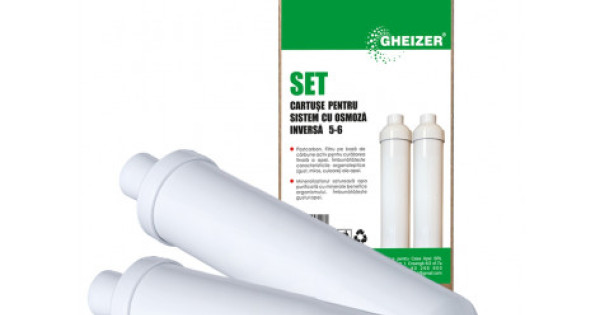 Set de cărtuşe pentru filtru cu osmoză inversă Gheizer (5-6)